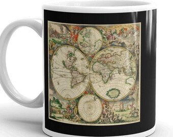 World Map Coffee Mug | Etsy