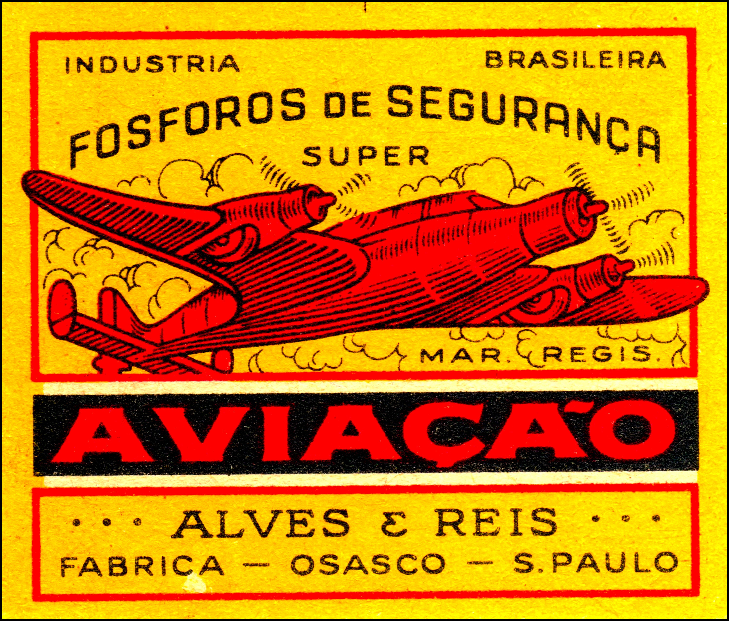 Matchbox Label Design in Portuguese Unisex T-shirt. Black, Yellow & Red ...