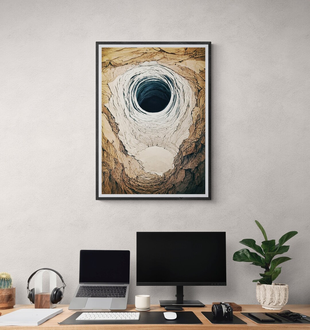 Abstract Art Poster, Hole, Artistic, High Quality Digital, Space Art ...