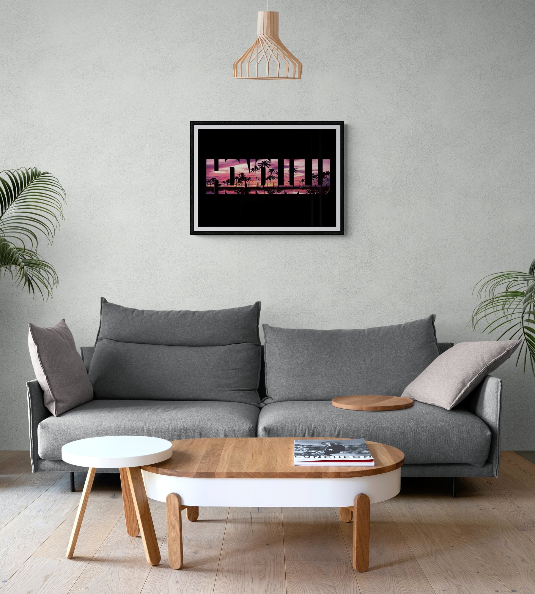 Honolulu Poster, Letters, Artistic, High Quality Digital, Calligraphy ...