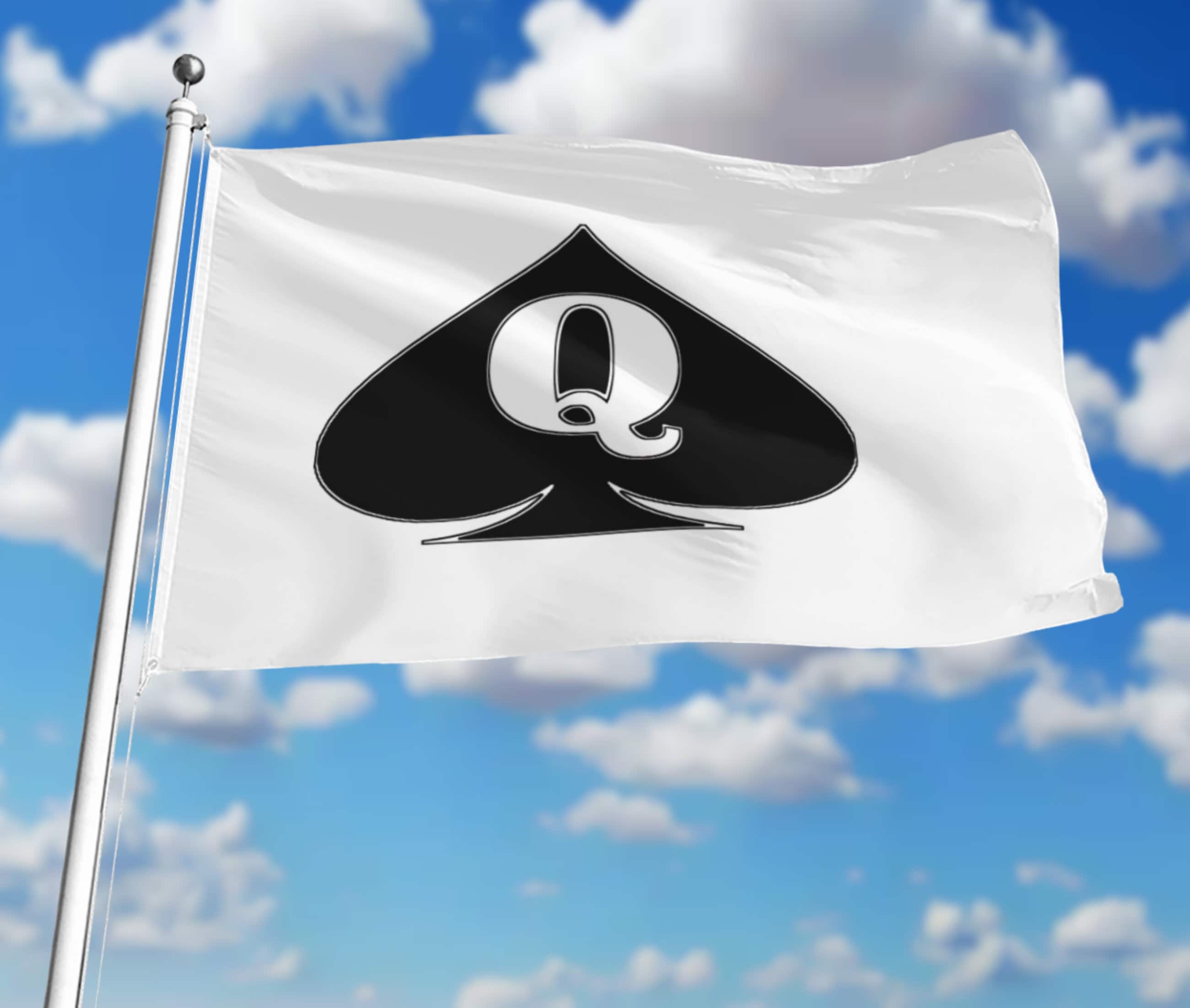 QUEEN of SPADES FLAG, Qos Flag, Queen of Spades Banner, Qos Banner - Etsy