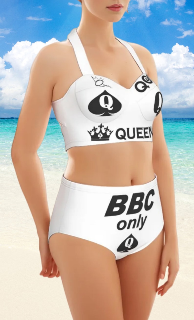 QUEEN OF SPADES Bikini Extra Large Size Qos Swimsuit Slut - Etsy