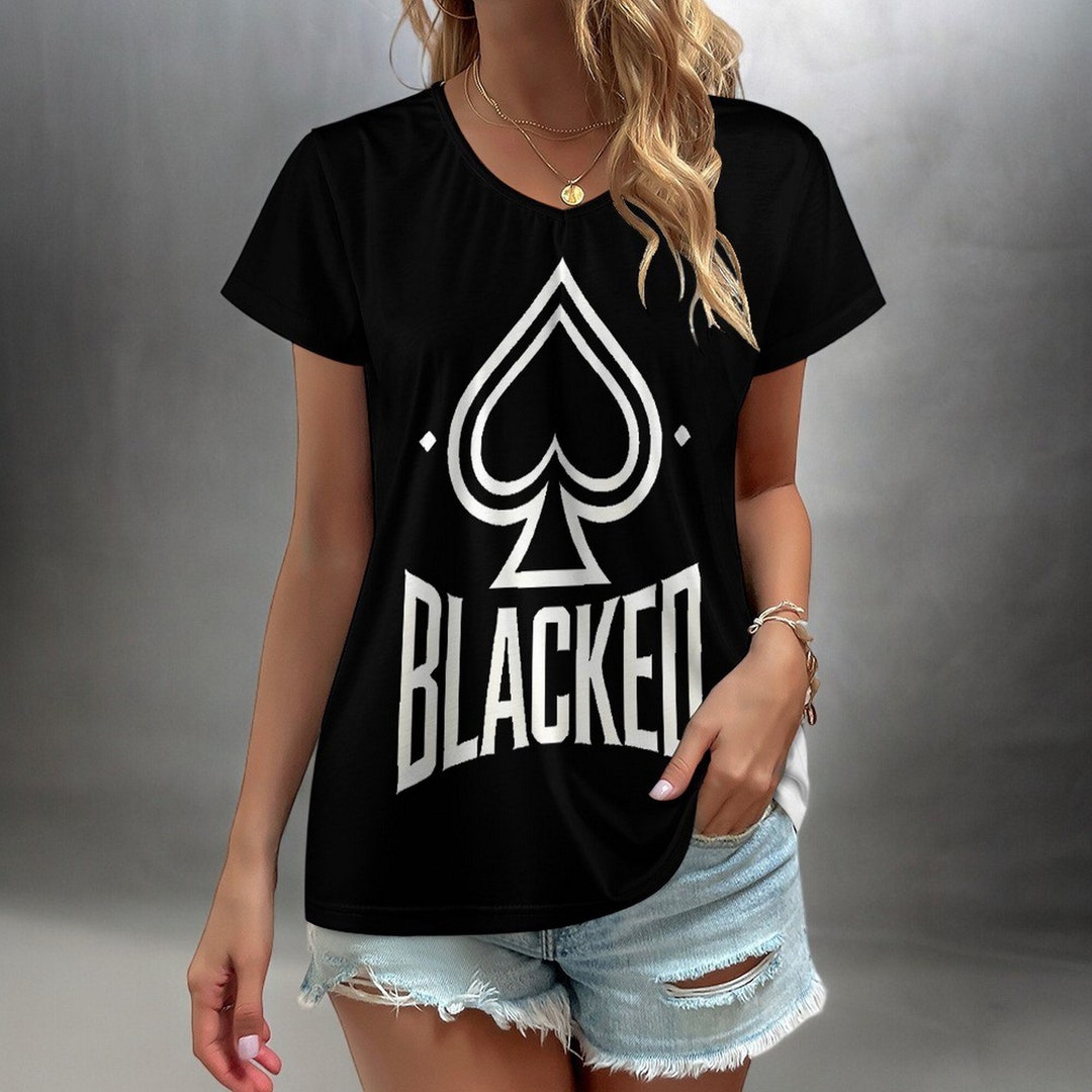 Blacked Queen of Spades T-shirt - Empowering Women's Casual Tee for ...