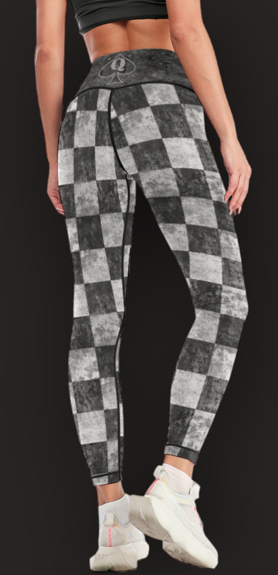 QUEEN OF SPADES Checkerboard Leggings, Queen of Spades, Qos, Queen of ...