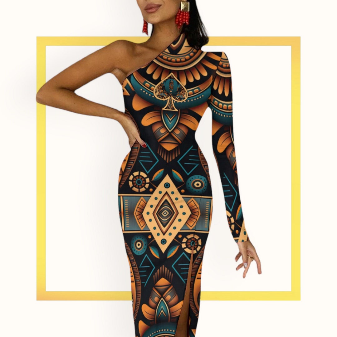 QUEEN OF SPADES Dress Half Sleeve Slit, Cocktail Dress, Envening Dress ...