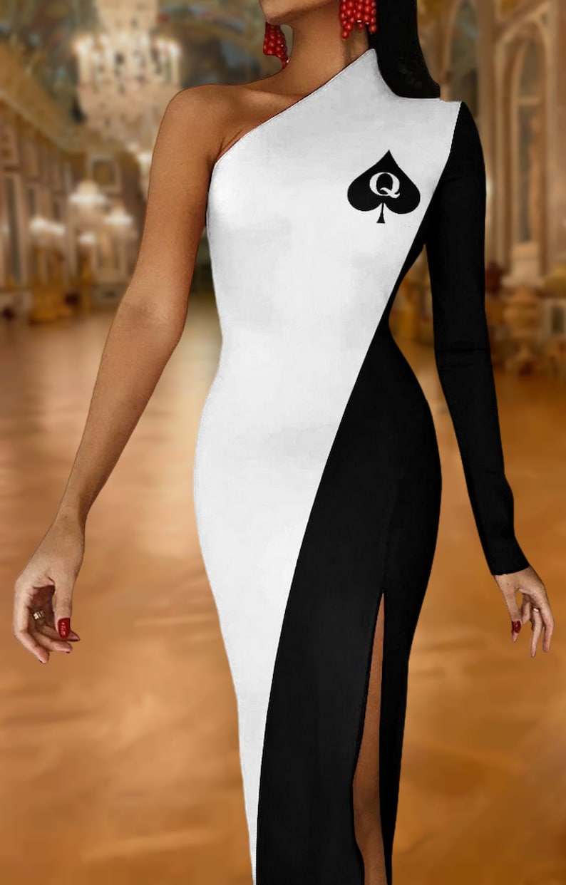 QUEEN OF SPADES Dress Cocktail Dress Envening Dress Hotwife - Etsy