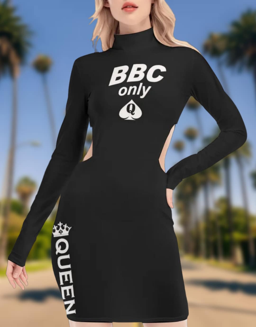 Bbc Only Waist Hollow Hip Dress Slut Clothing Cuckolding Hotwife