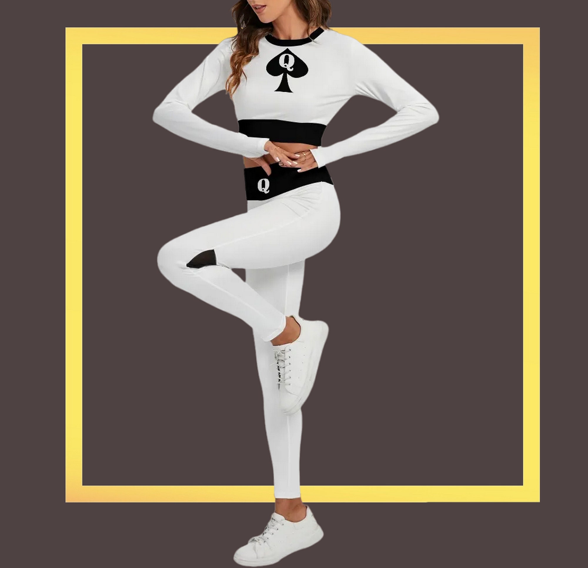 QUEEN OF SPADES Set With Backless Top and Leggings Qos Queen - Etsy