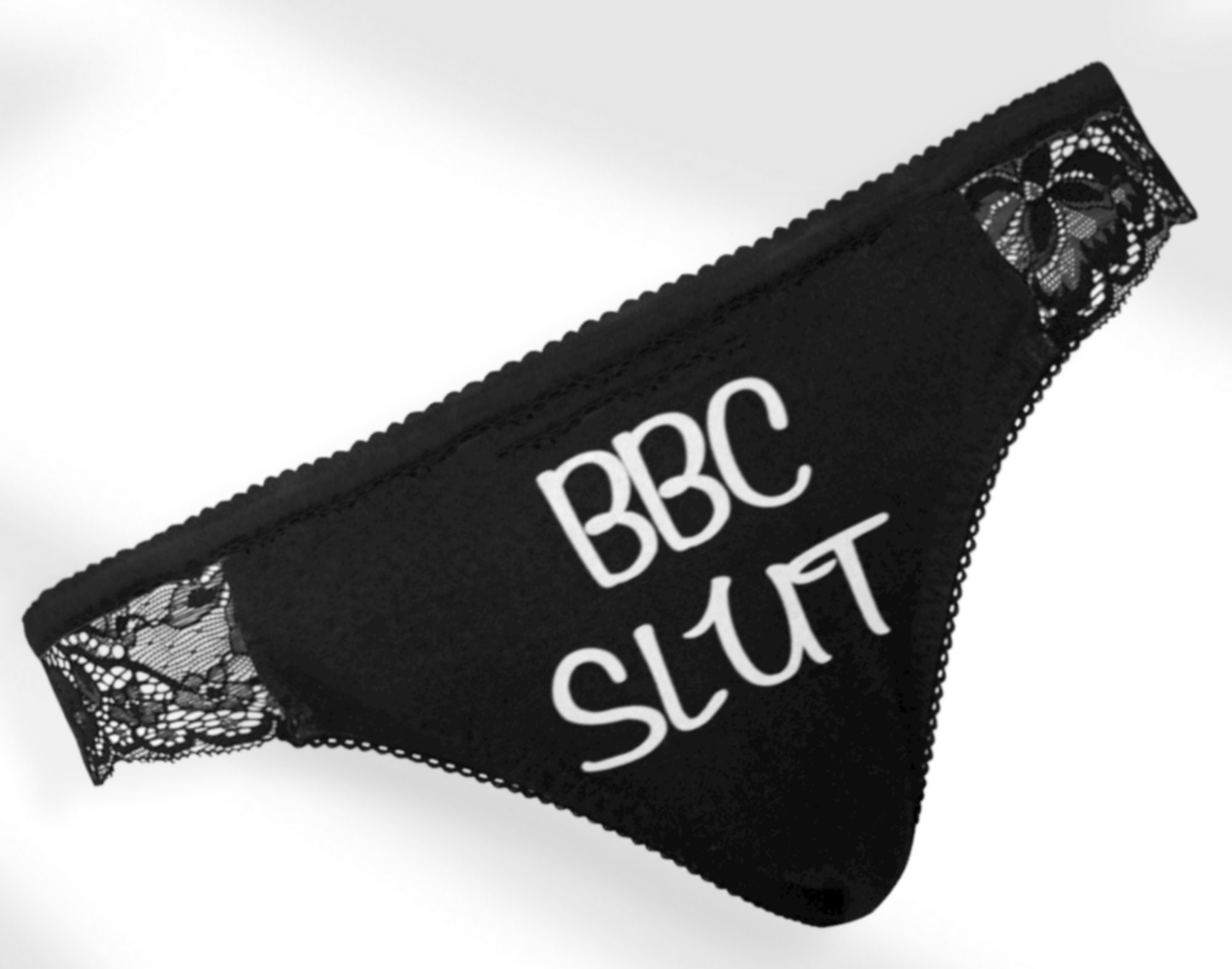 Bbc Slut Lace Panties Slut Clothing Cuckolding Hotwife Panties Qos