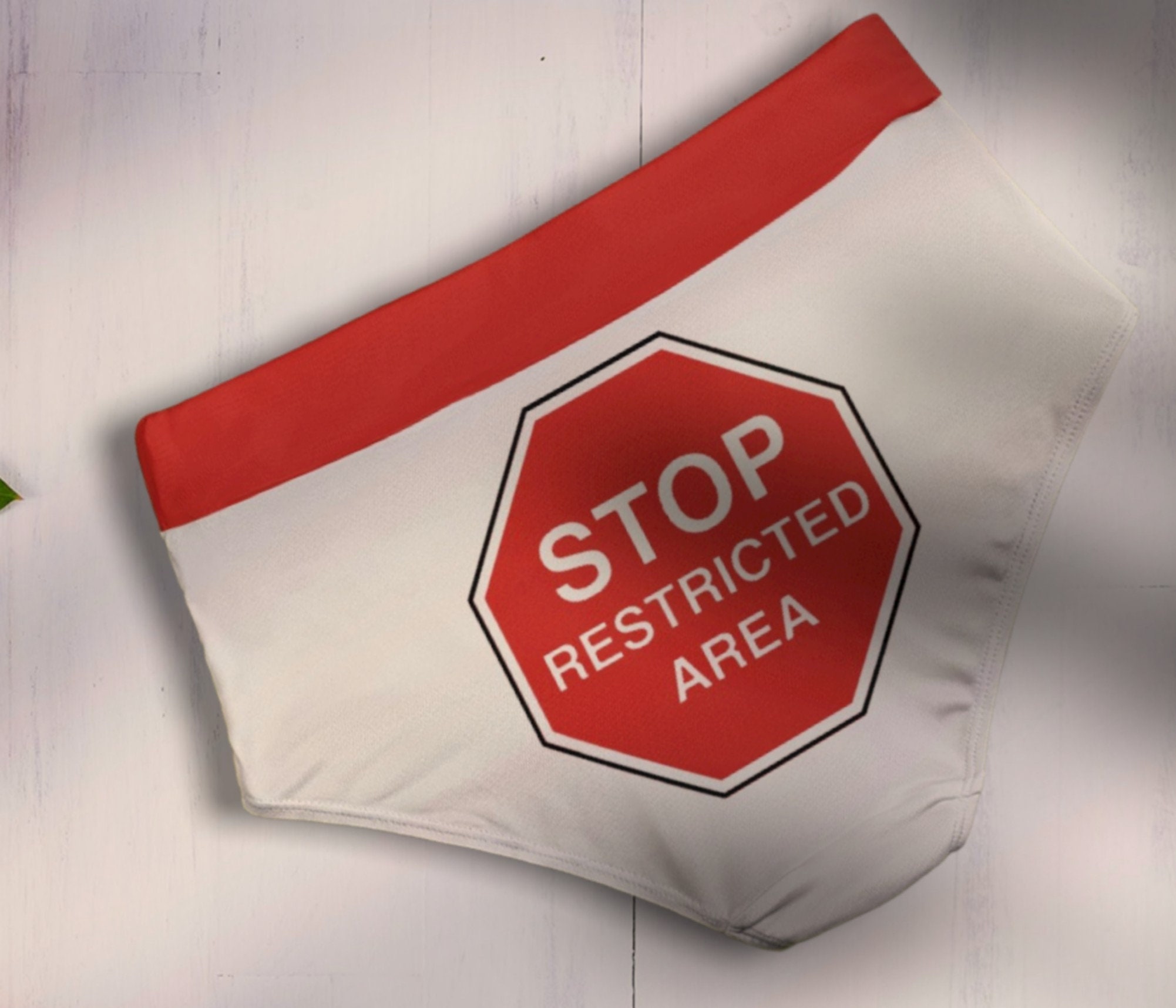 Panties STOP RESTRICTED AREA, Slut Clothing, Cuckolding, Hotwife ...