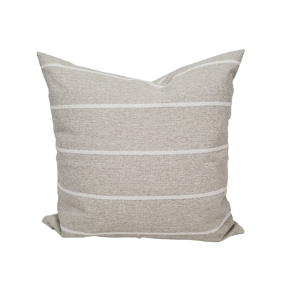 Gray Stripe Pillow - Etsy