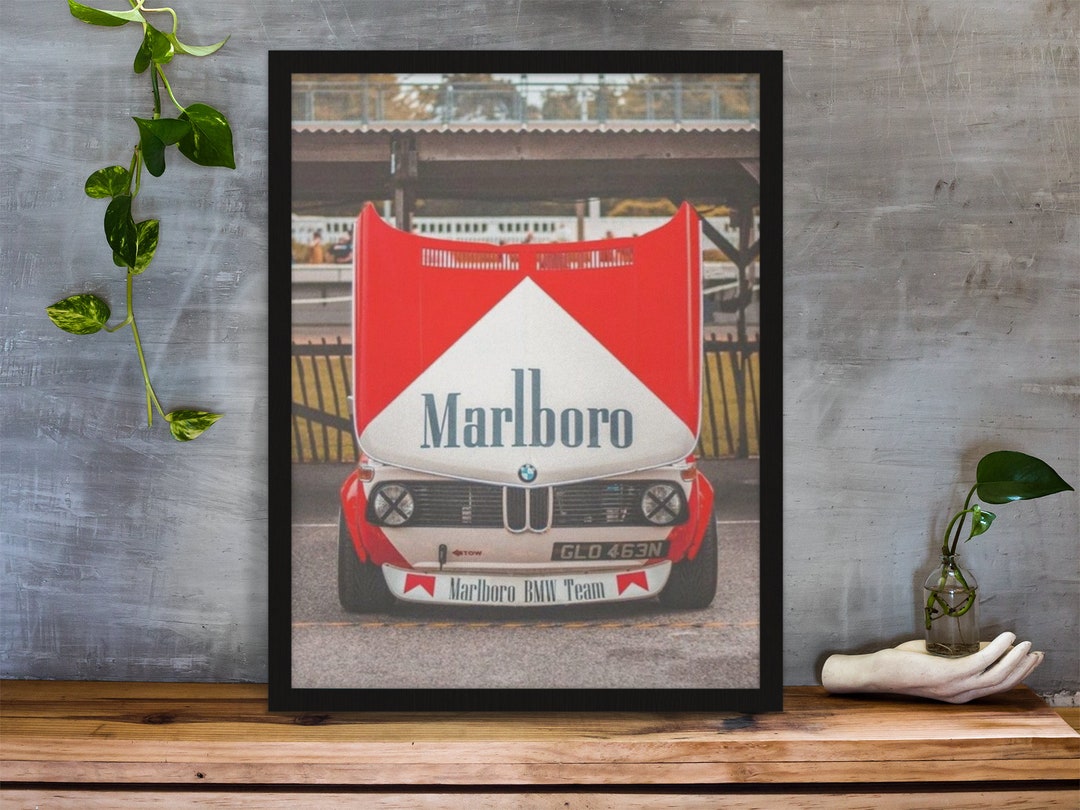 Vintage BMW Poster Marlboro Racing Wall Art A1 A2 A3 A4 A5 Poster ...