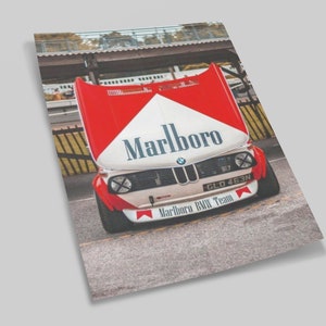 Vintage BMW Poster Marlboro Racing Wall Art A1 A2 A3 A4 A5 Poster ...