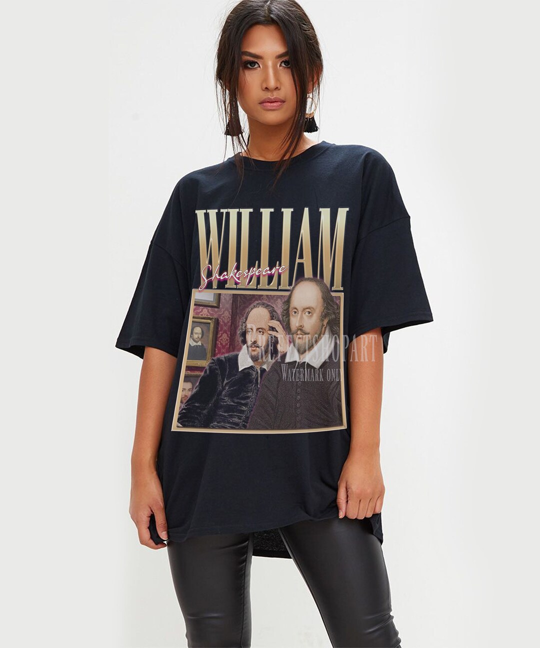 William Shakespeare Shirt, Shakespeare Homage Shirt, Shakespeare Shirt ...