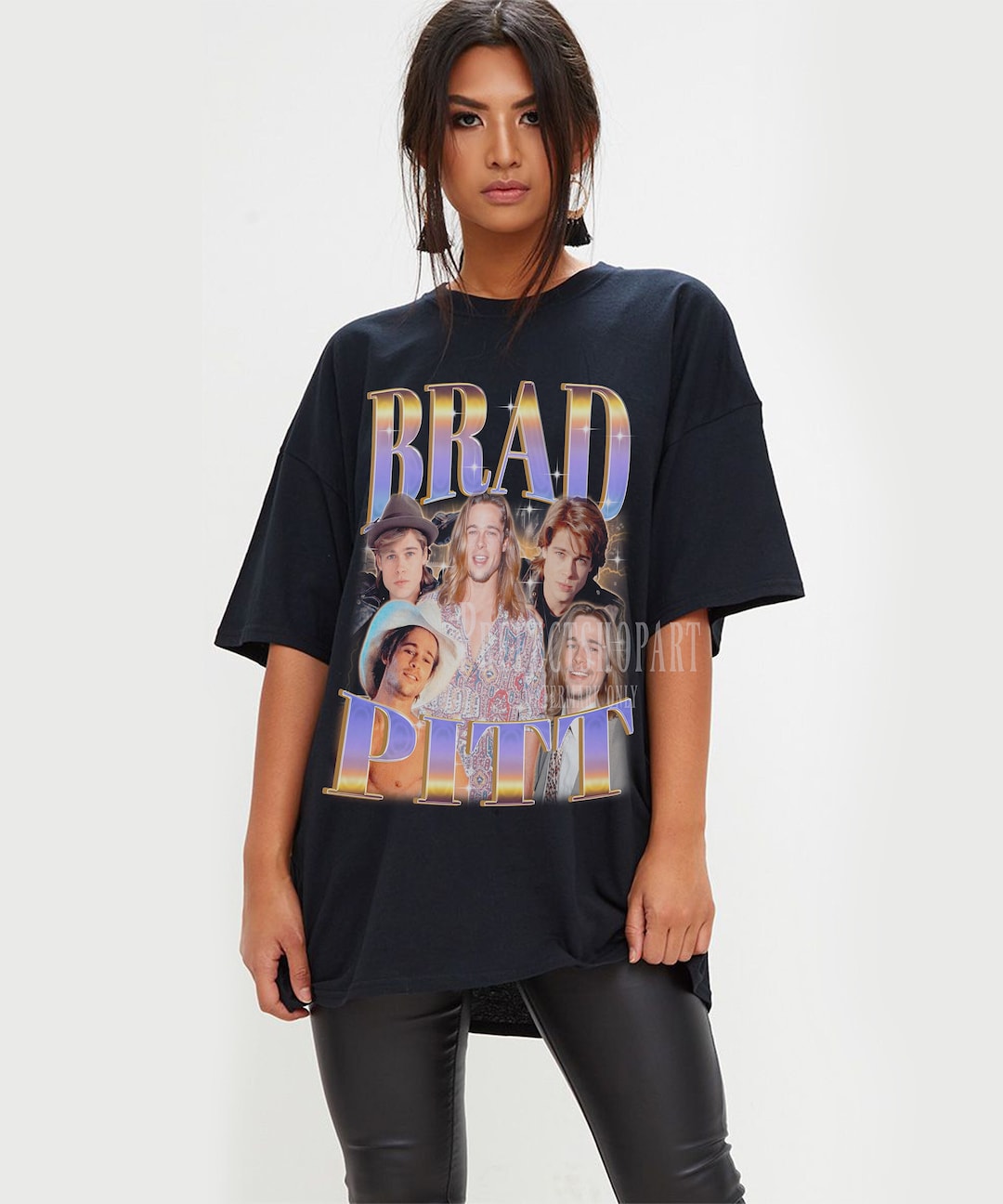 Brad Pitt Retro Shirt, Brad Pitt Shirt, Brad Pitt Homage Shirt, Brad ...
