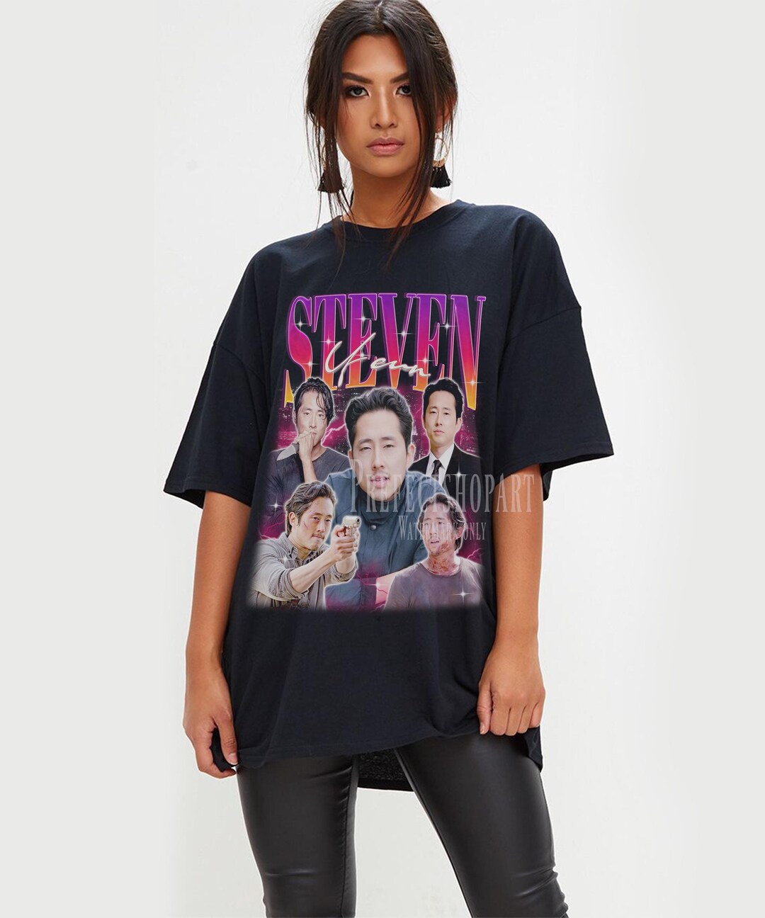 STEVEN YEUN Vintage, Steven Yeun Homage Fan Tees, Steven Yeun Homage ...