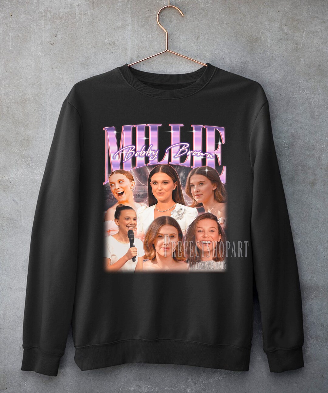 MILLIE BOBBY BROWN Sweatshirt, Millie Bobby Brown Eleven Sweatshirt ...