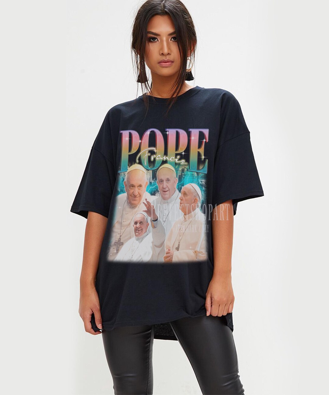 POPE FRANCIS Shirt, Pope Francis the Head of the Catholic Church Homage ...