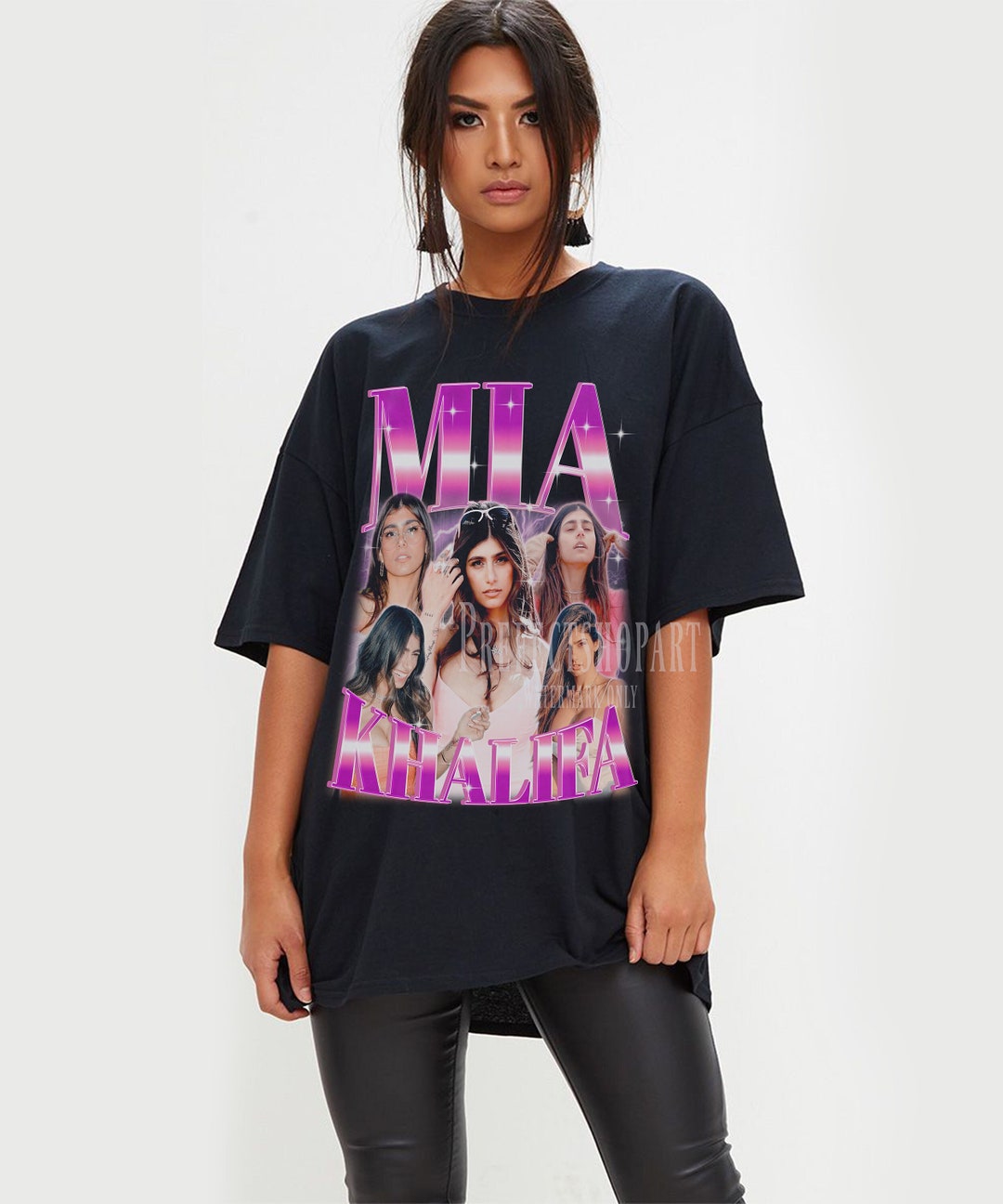 MIA KHALIFA Retro T-shirt - Mia Khalifa Tee, Mia Khalifa Long Sleeve ...