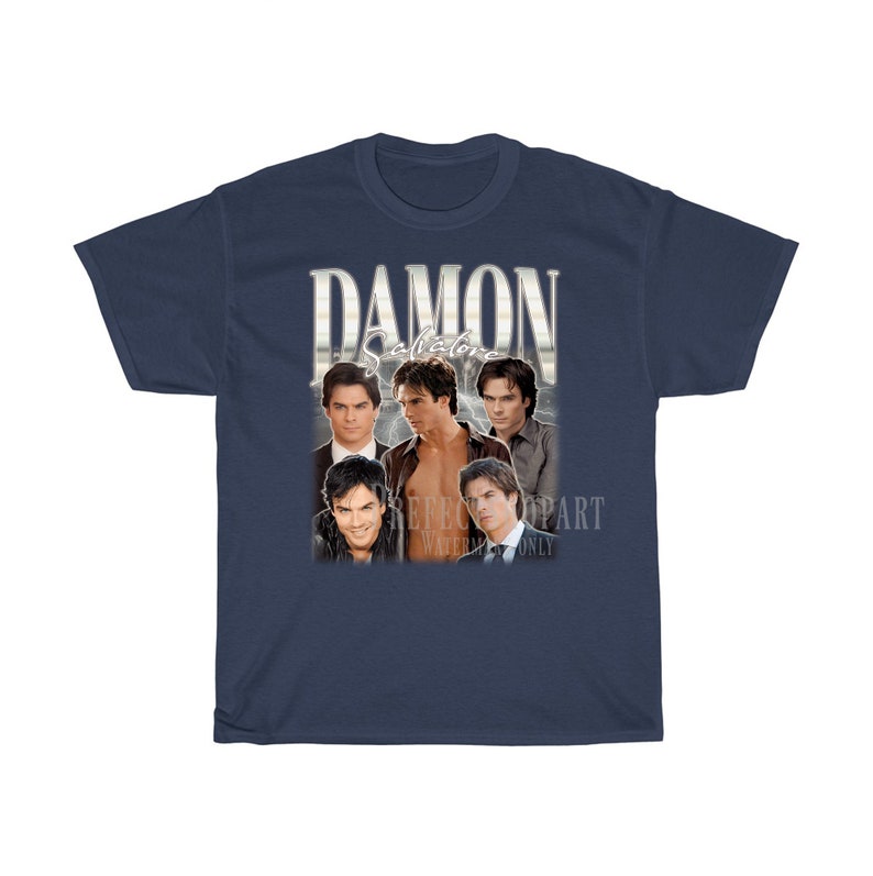 DAMON SALVATORE Retro Shirt, Damon Salvatore Bootleg T-shirt, Vintage ...