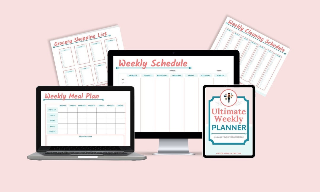 Ultimate Weekly Planner Printable Weekly Planner Digital - Etsy