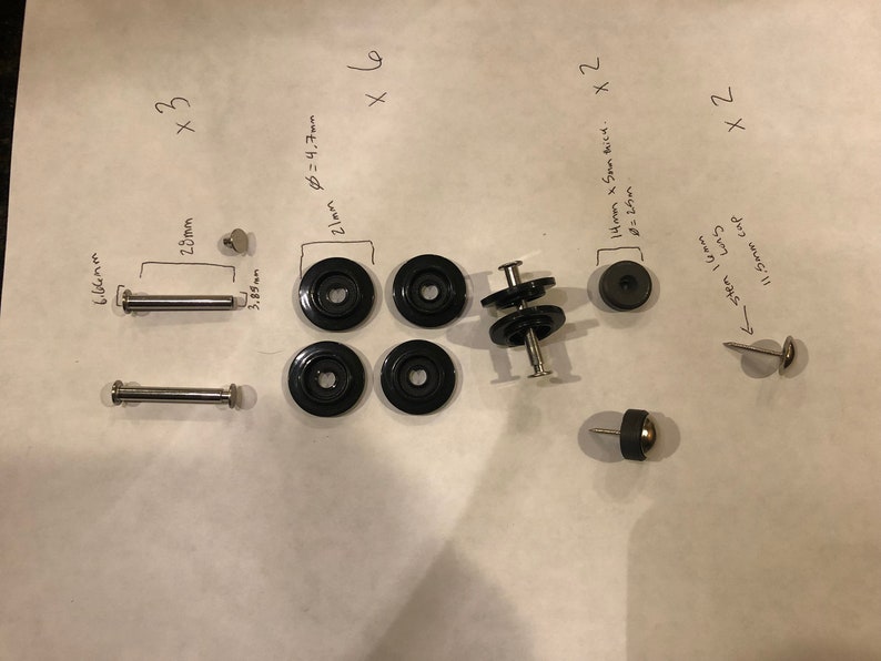 Wooden Toy Train Wheels, Axle and Magnet Assembly - Etsy