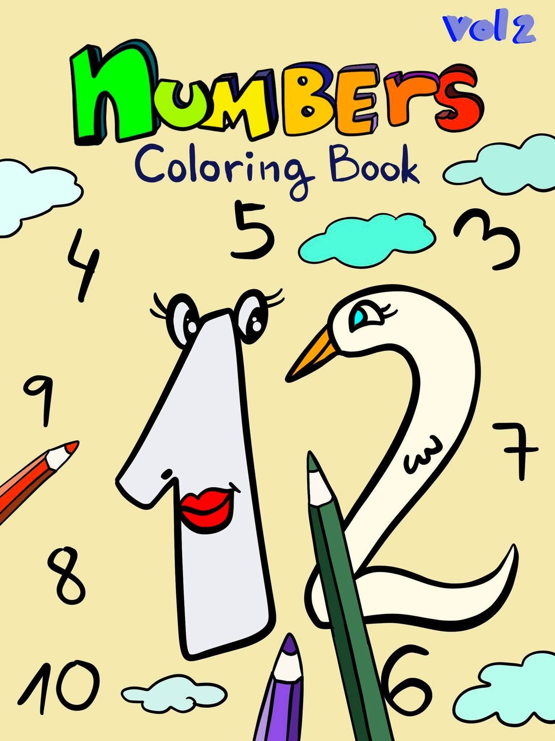 Digital PDF Coloring Book Numbers Vol 2 Printable 10 Etsy Espa a digital-pdf-coloring-book-numbers-vol-2-printable-10-etsy-espa-a