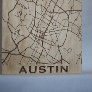 Laser Engraved City Map - Etsy