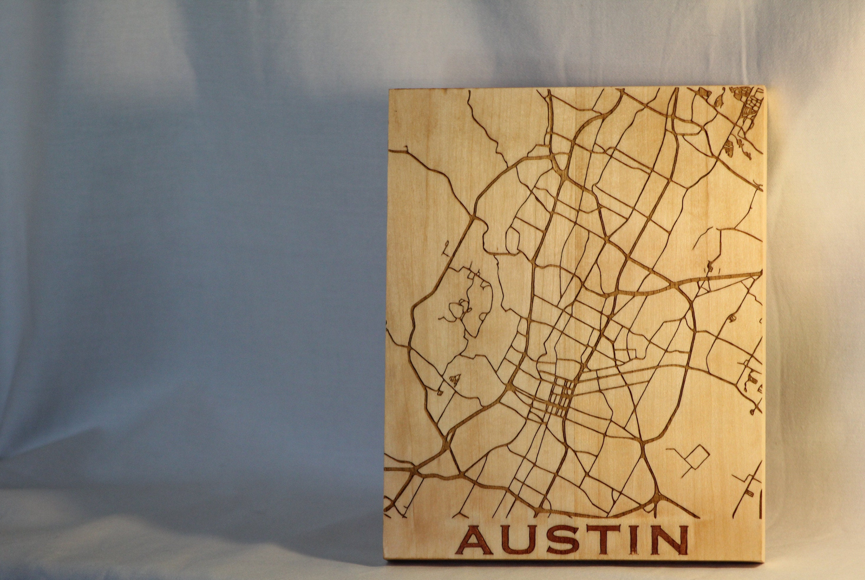 Laser Engraved City Map - Etsy