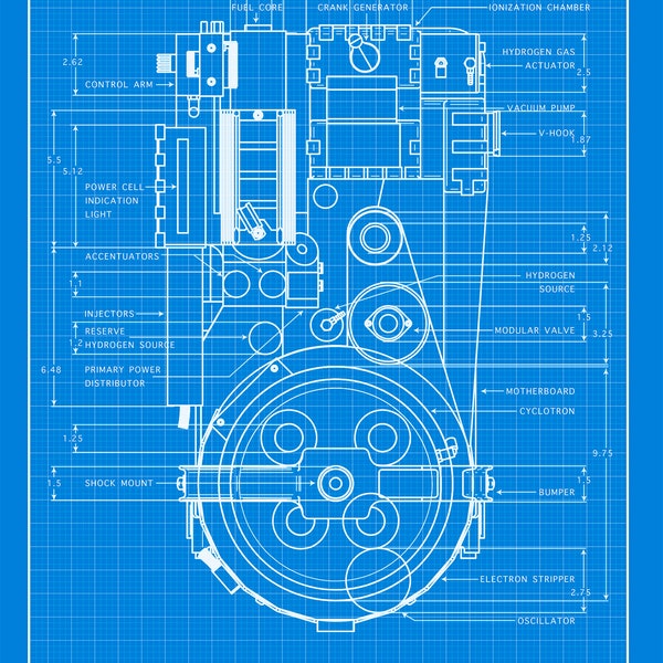 Ghostbusters Proton Pack Art - Etsy