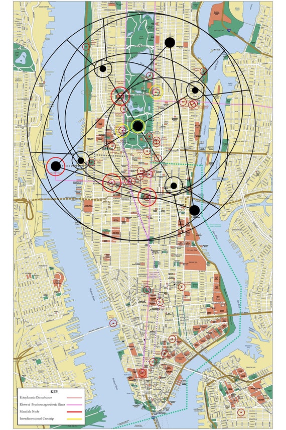 Ghostbusters Map | Etsy