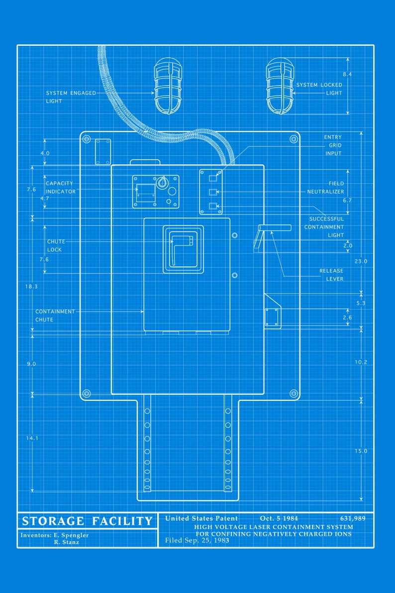 Containment Unit Blueprint - Etsy