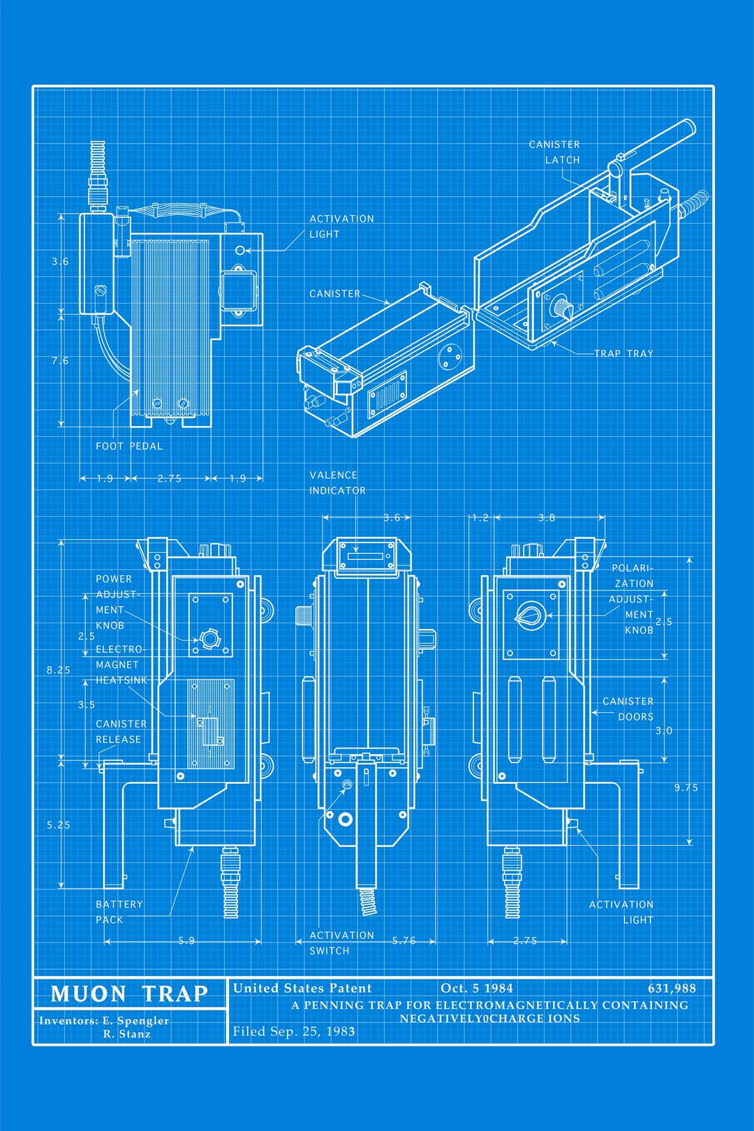 Ghostbusters Blueprint: Ghost Trap - Etsy