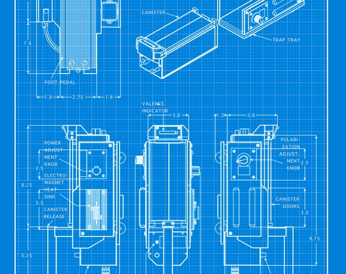 Ghostbusters Blueprint: Ghost Trap - Etsy