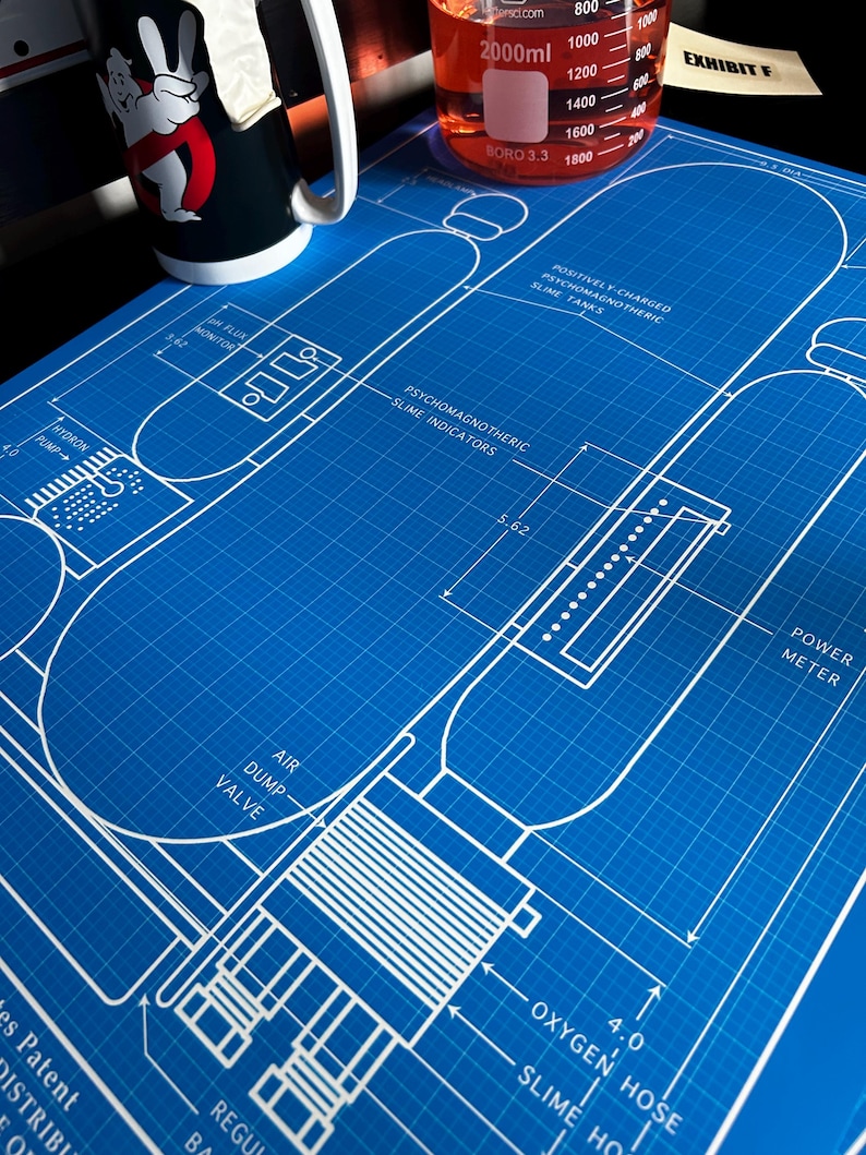 Ghostbusters Blueprint: Slime Blower - Etsy