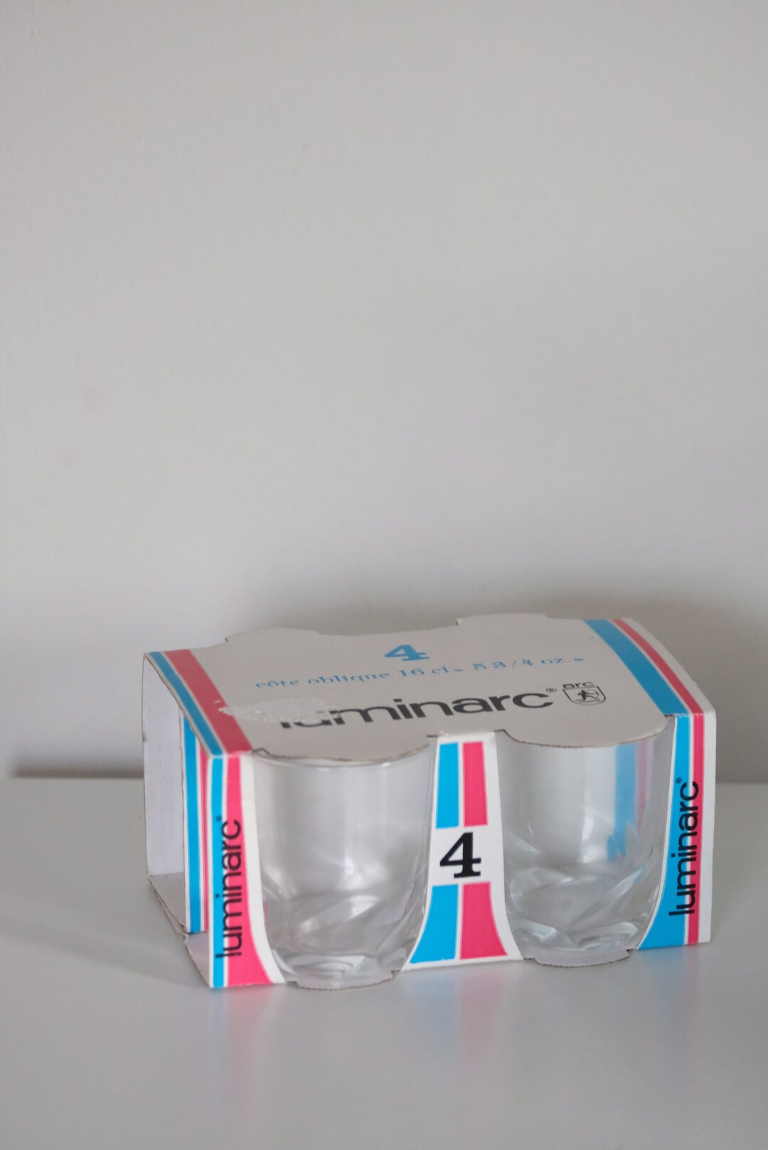 Vintage Luminarc Boxed Glasses Set of 4 New Old Stock French France ...