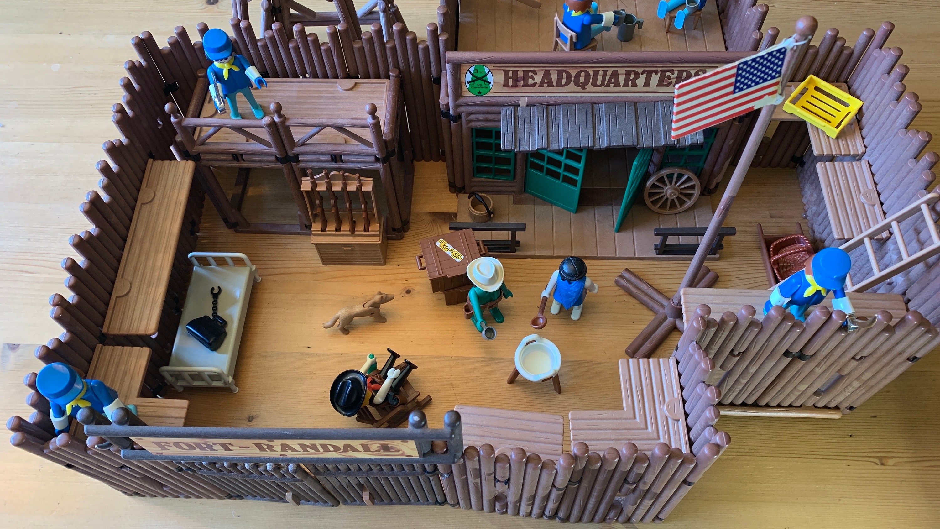 Playmobil Fort-randall 3419 1980 Western Civil War Vintage Toys 1976 ...