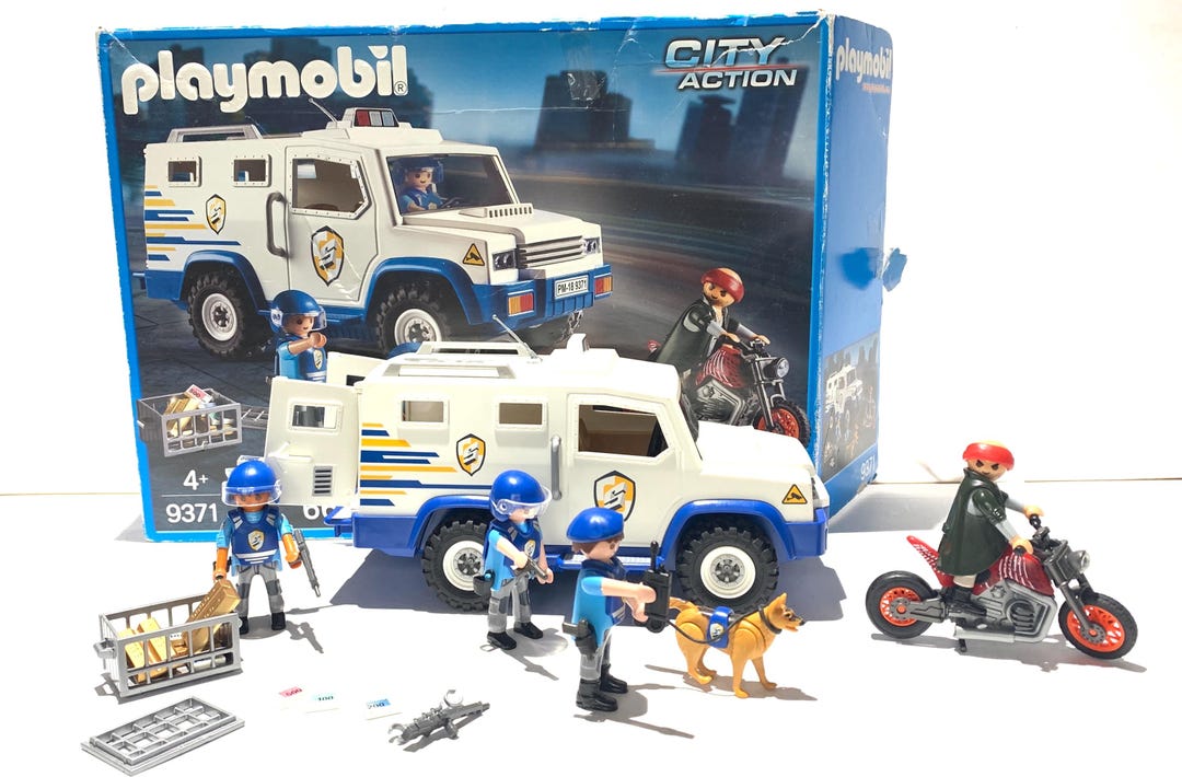 Playmobil Police Armored Van / Police Car Money Transport 9371 / With ...