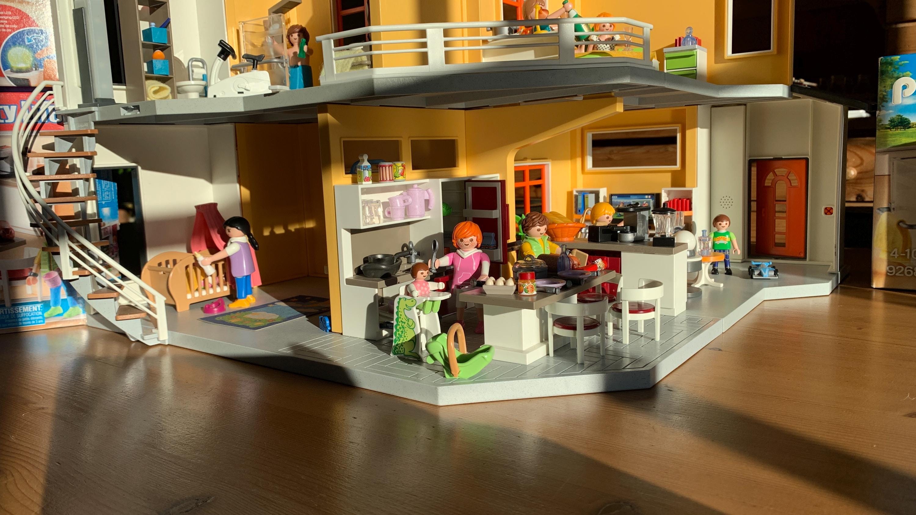 Playmobil Modern House Villa Casa 9266 + Kitchen 9269 + Bathroom 9268 ...
