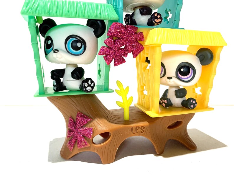 Littlest Pet Shop LPS #89 , #90 , 1413 Panda Petriplets | Hasbro ...