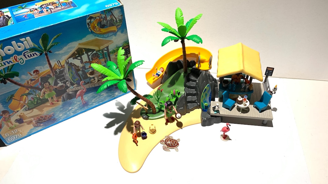 Playmobil Tropical Vacation Island 6979 / Beach Bar / Family Holiday ...