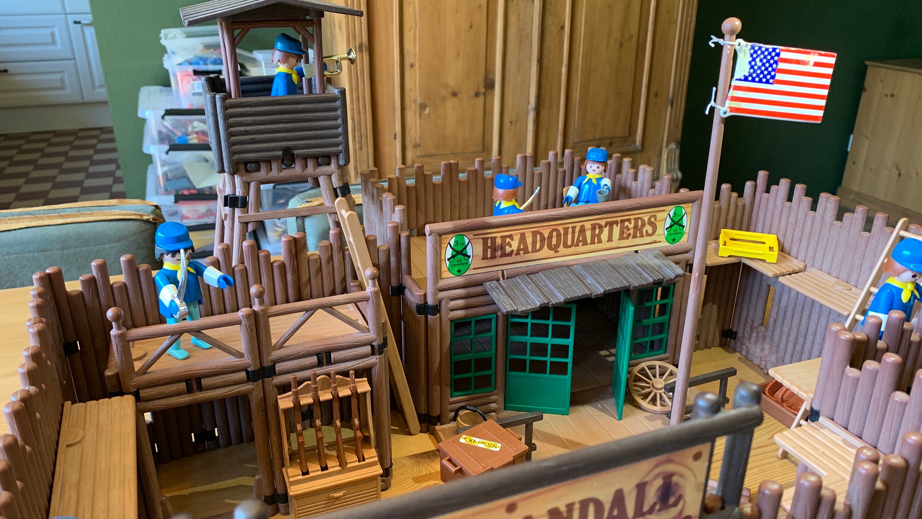 Playmobil Fort Randall 3419 1980 Western Civil War Vintage Toys / With ...