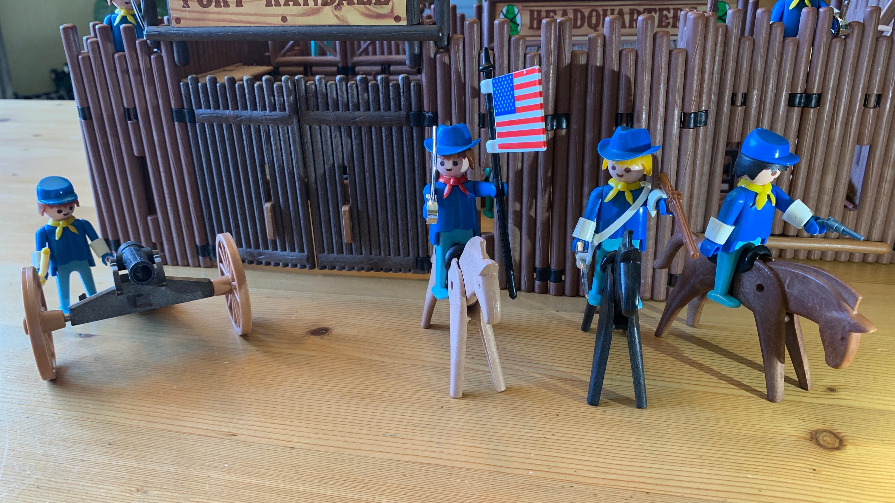 Playmobil Fort Randall 3419 1980 Western Civil War Vintage Toys / With ...