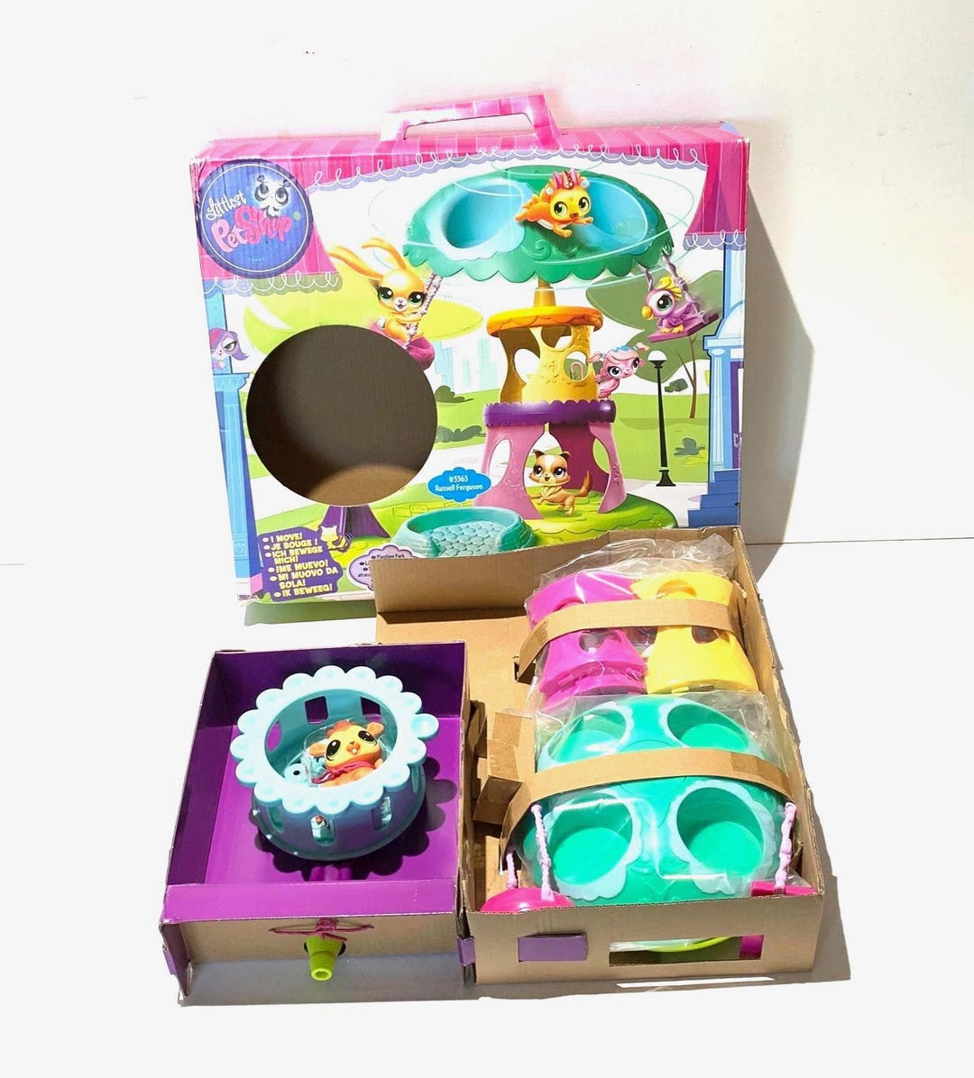 Littlest Pet Shop Hedgehog / Russell Ferguson 3363 / Complete Play Set ...