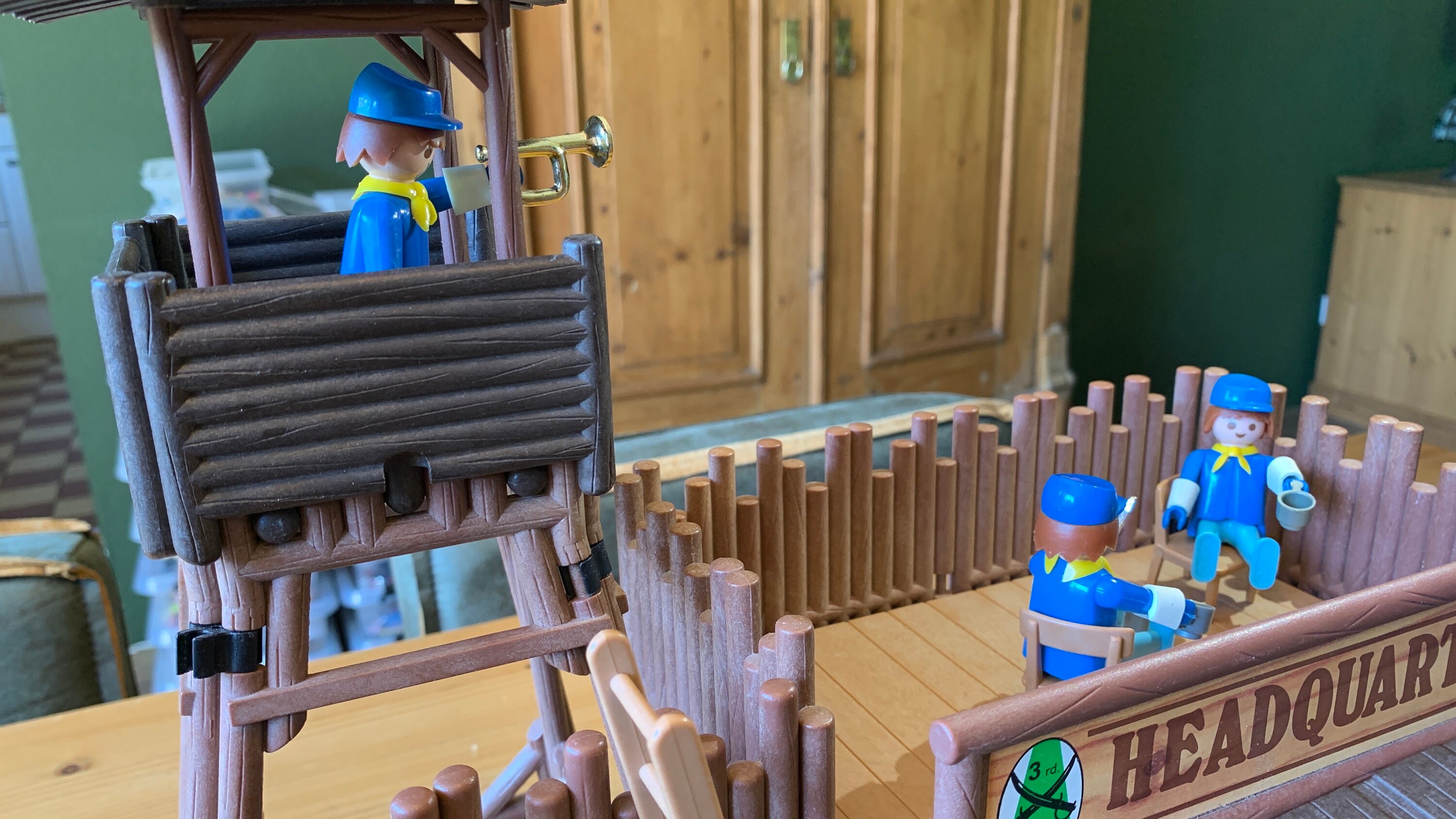 Playmobil Fort Randall 3419 1980 Western Civil War Vintage Toys / With ...