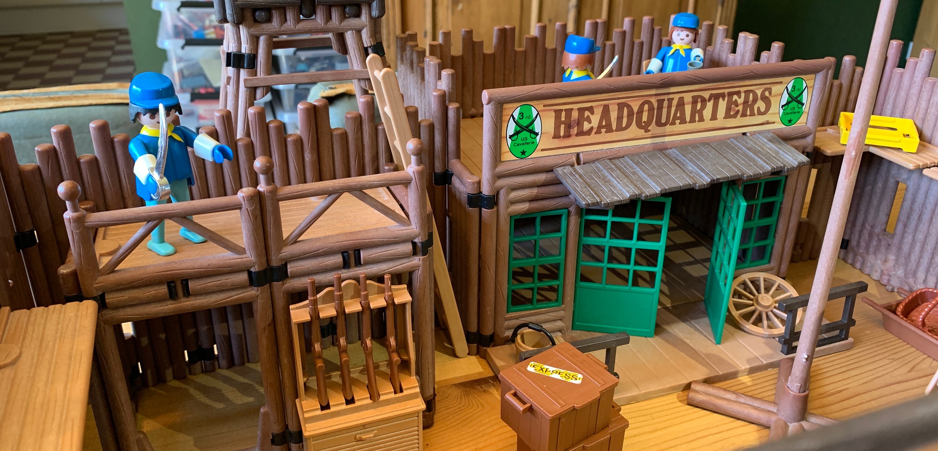 Playmobil Fort Randall 3419 1980 Western Civil War Vintage Toys / With ...