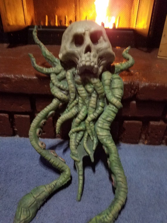 NOS Rare Squid Skull Halloween Haunted House Prop Made in - Etsy