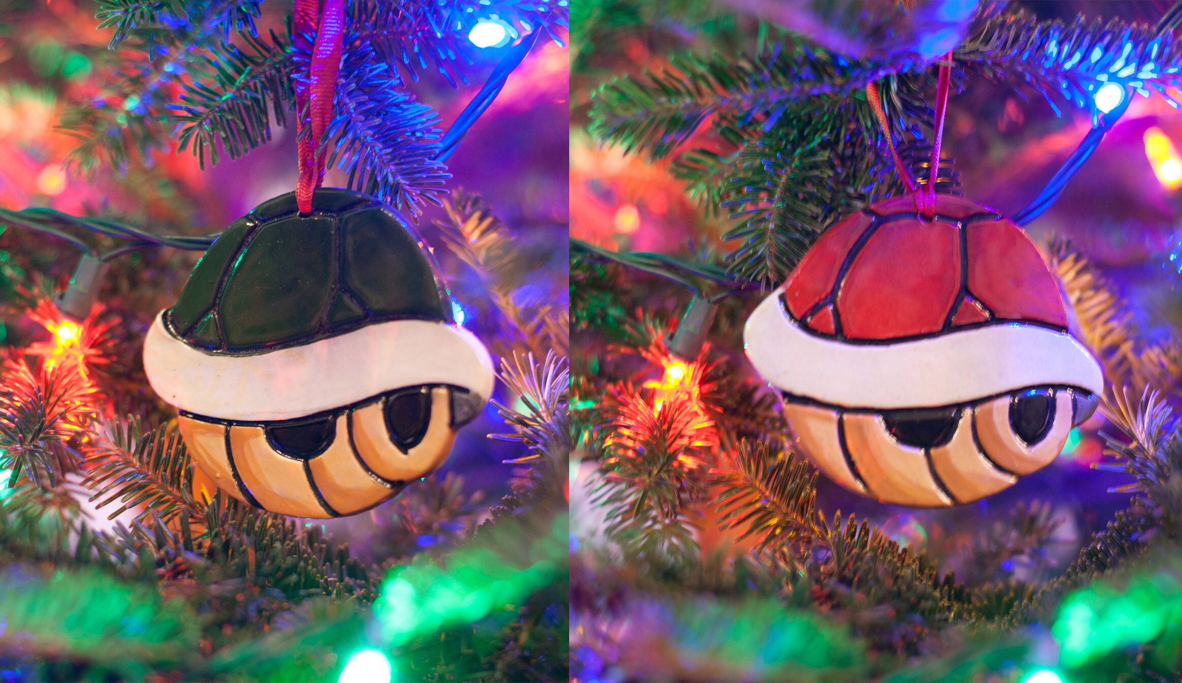 Super Mario Inspired Christmas Ornaments - Etsy