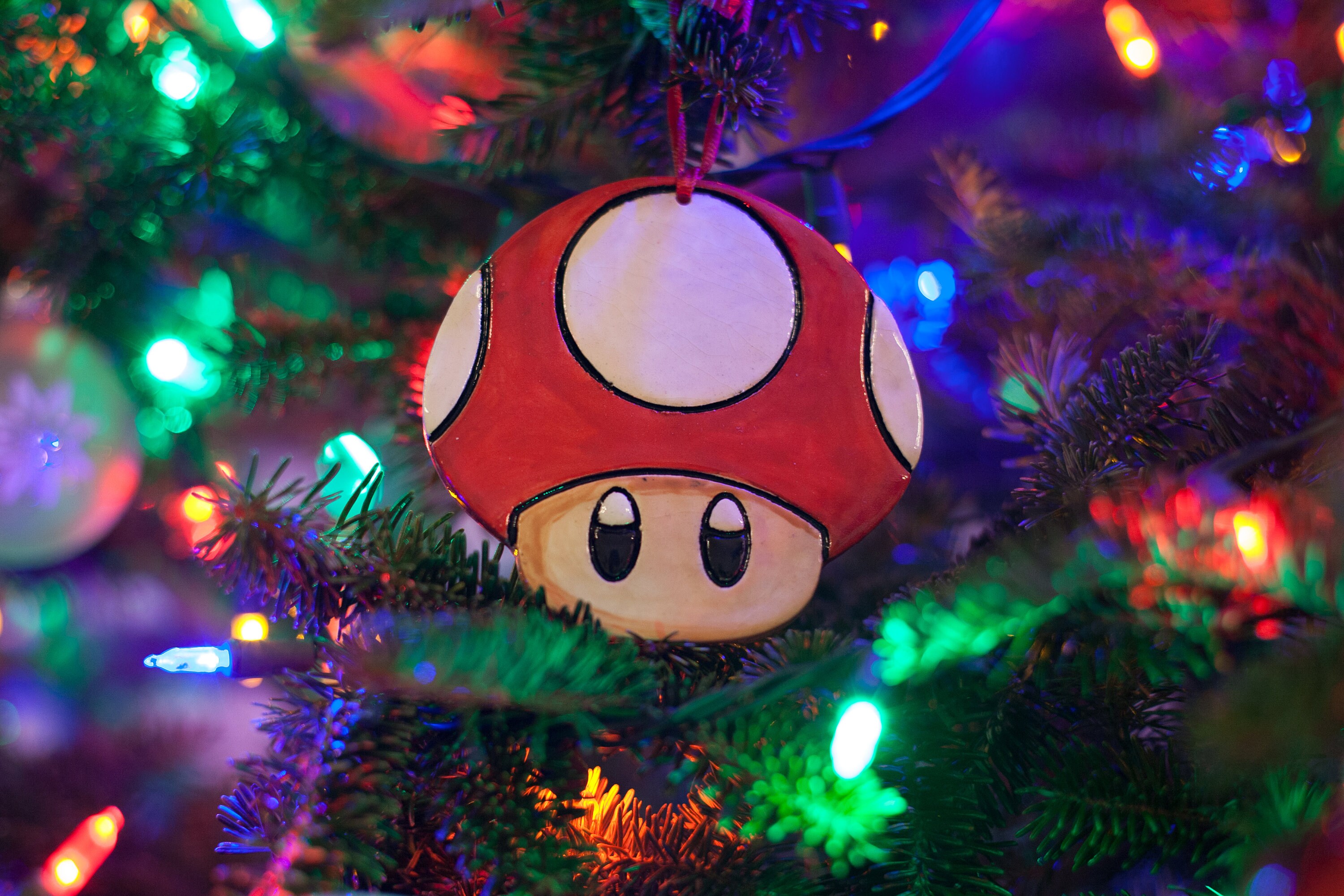 Super Mario Inspired Christmas Ornaments - Etsy