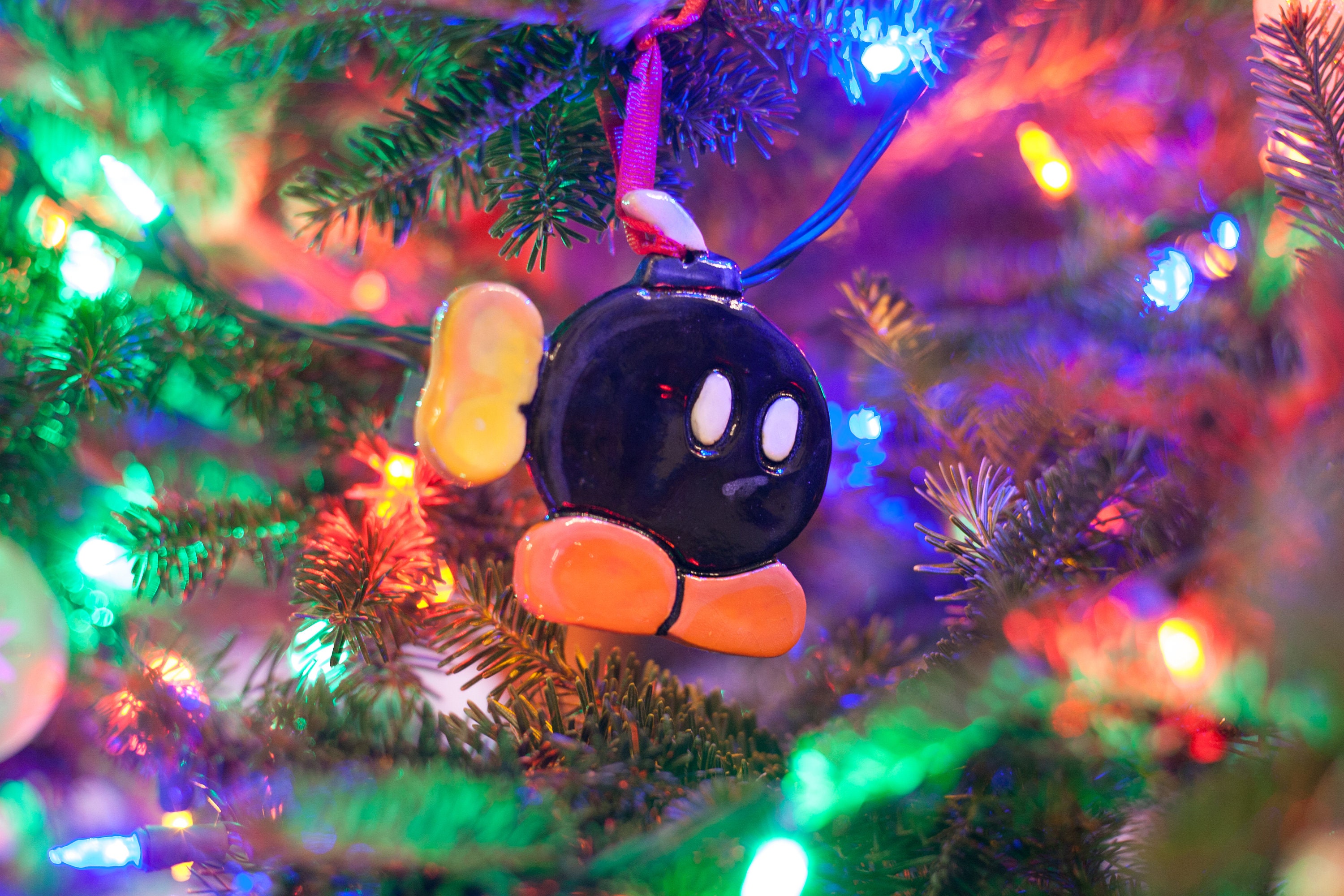 Super Mario Inspired Christmas Ornaments - Etsy